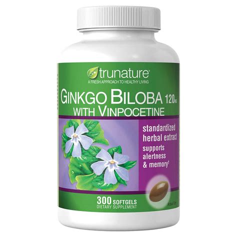 Trunature Ginkgo Biloba 120mg 300 Softgels