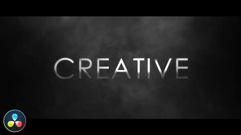 New Cinematic Title DaVinci Resolve 16 Tutorial No Plugins YouTube