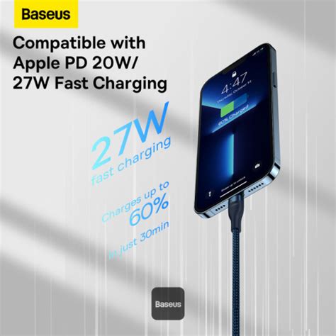 Baseus Flash Series Ii 3 In 1 Fast Charging Cable Type C To Mlc 100w