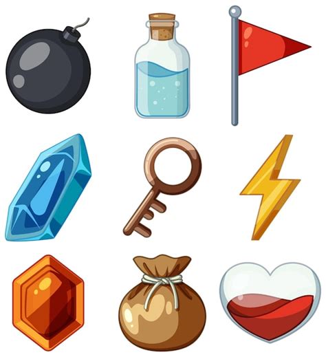Free Vector Set Of Game Elements
