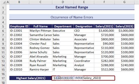 how to create named range in excel 4 suitable methods exceldemy