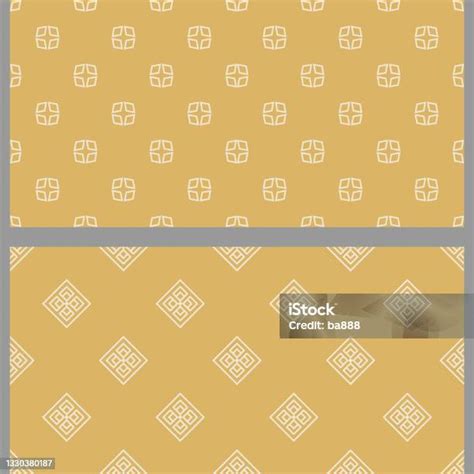 기하학적 요소가 있는 트렌디한 배경 패턴 집합 책 표지 포스터 배경 화면 초대장 엽서 장식에 적합합니다 매끄러운 패턴 질감 사용 된 색상 황금 색조 0명에 대한 스톡 벡터