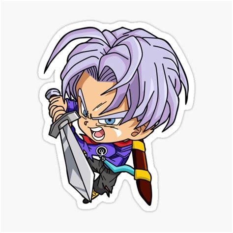 Future Trunks Chibi Sticker For Sale By MalteseArtist Redbubble