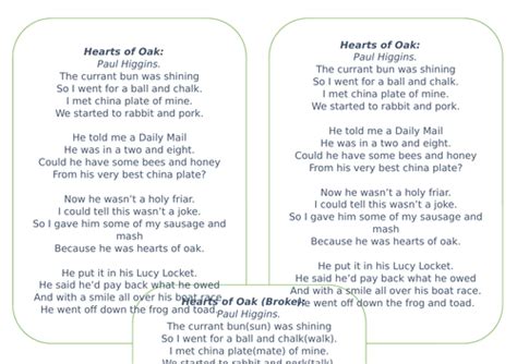 Accent And Dialect Poetry Teaching Resources