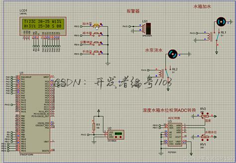 【毕业设计】基于stm32单片机的自动浇花灌溉系统（原理图源码）自动灌溉系统原理图 Csdn博客