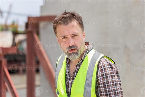 Caucasian Engineer On Construction Site Engineer And Female Foreman Worker Team Checking