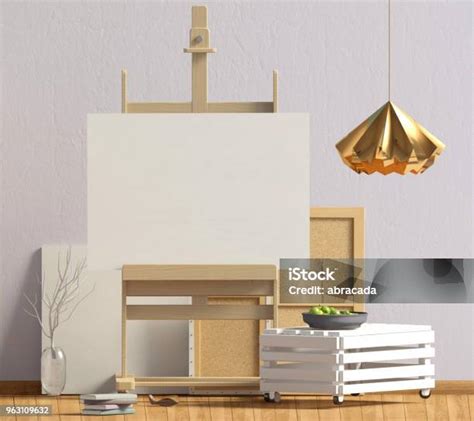 커피 테이블 및이 젤 스 칸디 나 비아 스타일에서 현대적인 인테리어 디자인 포스터를 비웃는 다 3d 그림입니다 0명에 대한 스톡 사진 및 기타 이미지 Istock