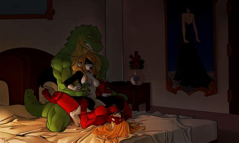 Rule 34 Alligator Breasts Faint Female Group Group Sex Interspecies