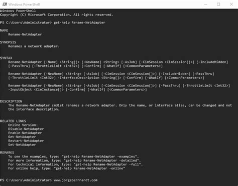 How To Rename A Network Adapter Using Rename Netadapter Cmdlet · Jorge