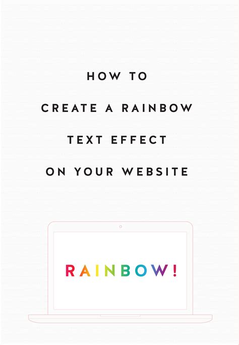How To Create A Rainbow Text Effect On Your Website — June Mango Design