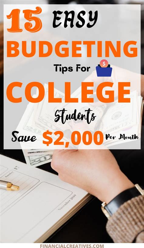 Budget Tips For College Students Budgeting Budgeting Tips Best