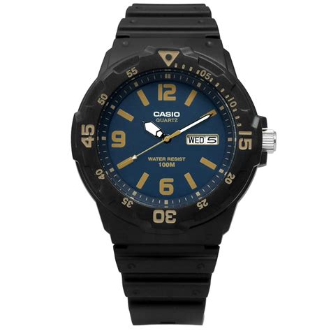 Casio 卡西歐 前衛運動休閒橡膠手錶 藍x黑 Mrw 200h 2b3 43mm 指針數位雙顯 Yahoo奇摩購物中心