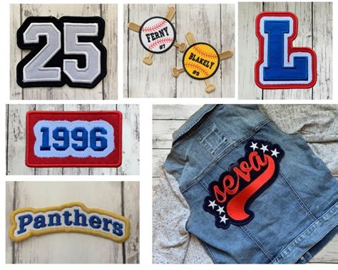 Name Patch Letterman Jacket Patch Cheer Patch Mascot Patch