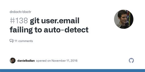 Git User Email Failing To Auto Detect Issue 138 Drdoctr Doctr GitHub