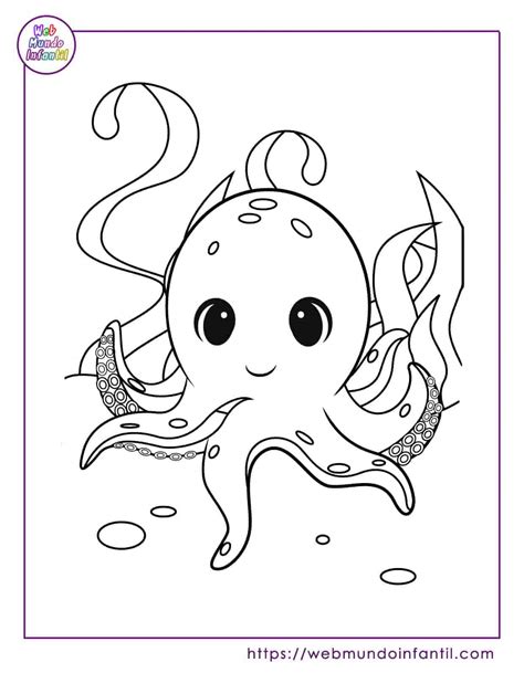 Dibujos De Pulpos Para Colorear E Imprimir