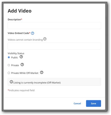 Add Or Change Videos And Virtual Tours