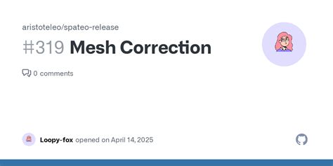 Mesh Correction Issue Aristoteleo Spateo Release GitHub