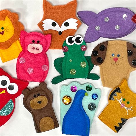 Felt Finger Puppets Etsy
