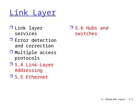 Ppt Link Layer Addressing And Ethernet Dokumentips