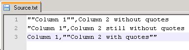 Ssis Expression Double Quotes