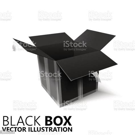 블랙 오픈 3d 상자 일러스트 레이 션 벡터 디자인 요소 3차원 형태에 대한 스톡 벡터 아트 및 기타 이미지 3차원 형태