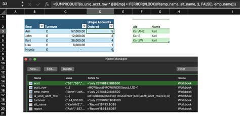 Excel Formula To Count Unique Values Based On Criteria In Another Tab Stack Overflow