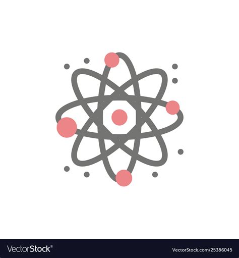 Physics React Science Flat Color Icon Banner Vector Image