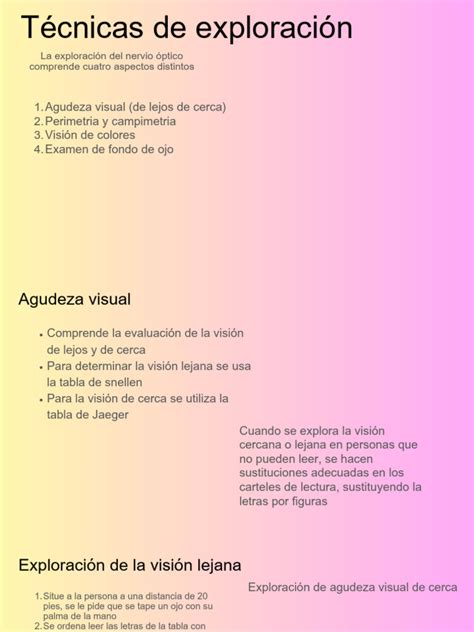 Técnicas De Exploración Pdf