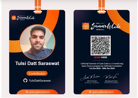 Tulsi Datt Saraswat On Linkedin Gssoc Girlscript Opensource