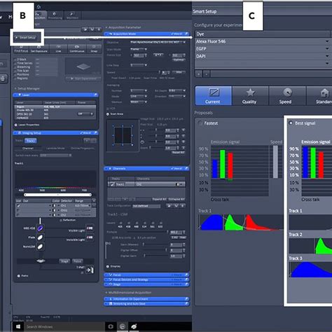 Zeiss Confocal Zen Software Setup A The Initial Landing Page That