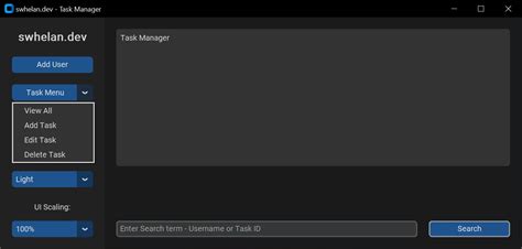 github siwhelan taskmanagergui task manager gui a graphical user interface for a task