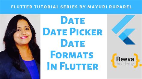 Date Date Formats And Date Picker In Flutter Learn Flutter With Mayuri Ruparel YouTube