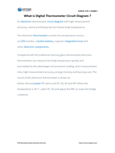 What Is Digital Thermometer Circuit Diagram Pdf Analog To Digital Converter Thermocouple