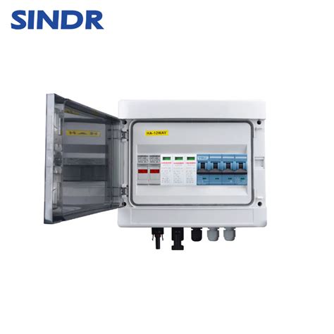 Waterproof Plastic Solar PV Array AC DC 1 String Combiner Box