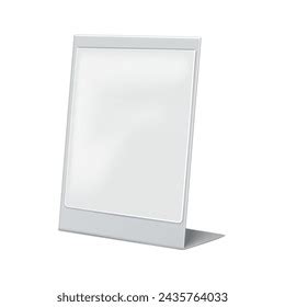 L Shaped Clear Plastic Pocket Metal Back Stock Vector Royalty Free 2435764033 Shutterstock