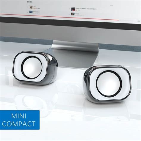Hp Dhs Computer Speaker Mini Multimedia Wired Speaker Pc With Mm Single Plug Connection