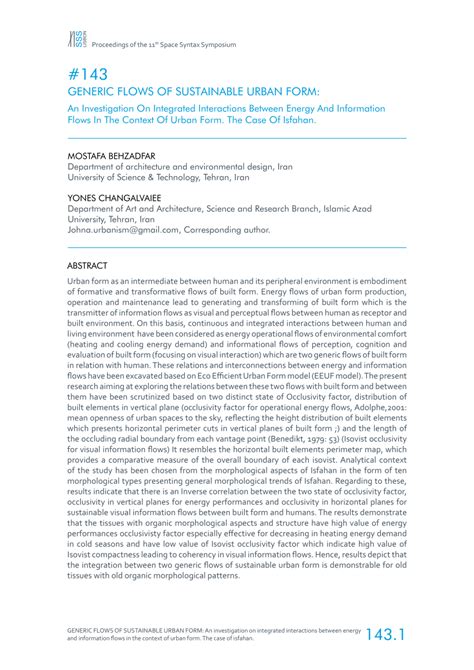 Pdf Proceedings Of The 11 Th Space Syntax Symposium Generic Flows Of Sustainable Urban Form