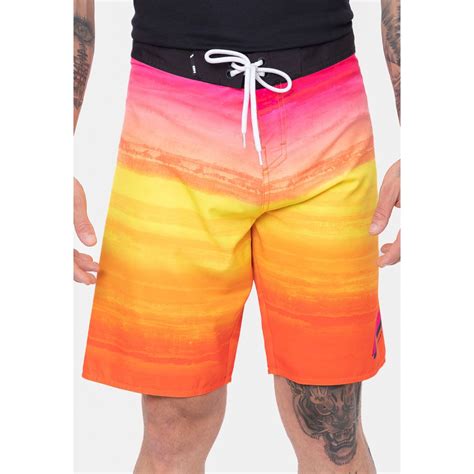 Boardshort Hd Rising Sun Rosa Hawaiiandreams