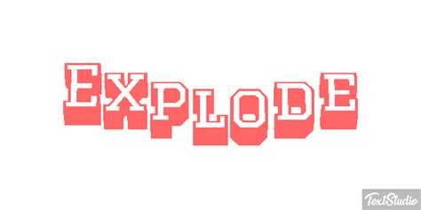 Explode Word Animated  Logo Designs