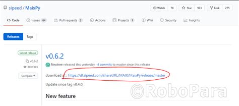 Maixduino Maixpy Robopara
