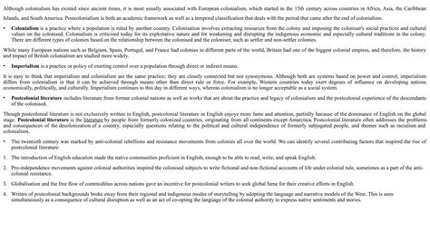 Literature In The Postcolonial Worldpptx