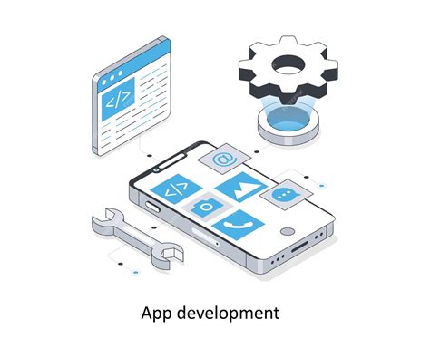 Premium Vector App Development Isometric Stock Illustration Eps File Stock Illustration