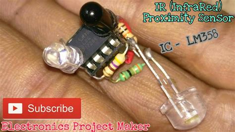 Ir Proximity Sensor Using Lm358 Opamp Youtube
