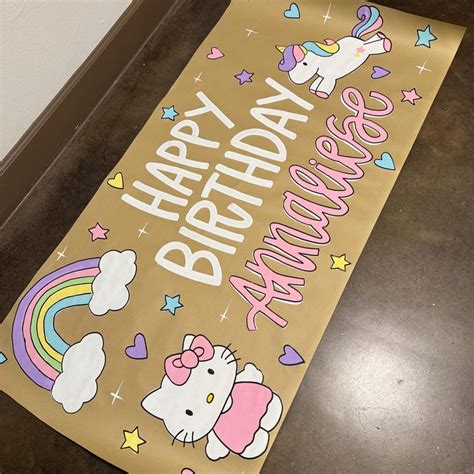 Hello Kittys Banner Etsy