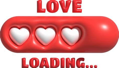 Loading Bar And Heart Shaped Progress Visualization Loading Status Collection Web Design
