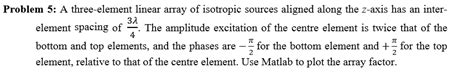 Solved Problem 5 A Three Element Linear Array Of Isotropic