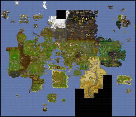 [2007scape] 06 02 18 Runescapes Npcs On The World Map By U None