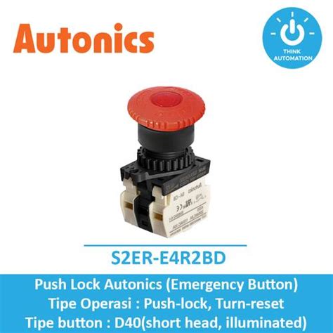 Jual Control Switch Emergency Stop 22mm S2er E4r2bd Kab Bekasi Think Automation Tokopedia