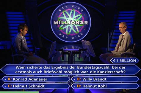 Erbittertes Quotenduell Zieht „wer Wird Millionär“ Mit Millionenfrage