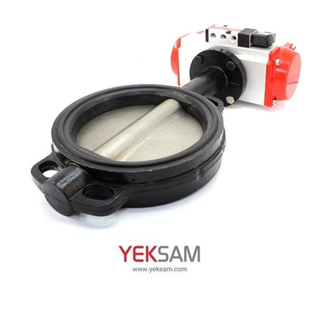 یکسام شیر پروانه ای ویفری 8 اینچ با عملگر پنوماتیک نوجیکس